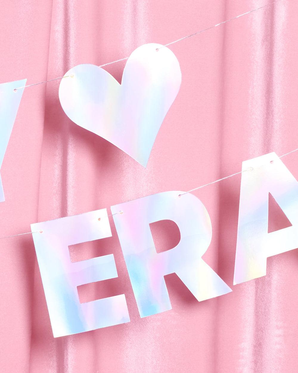Engaged Era Banner - iridescent foil banner – Bexa Boutique